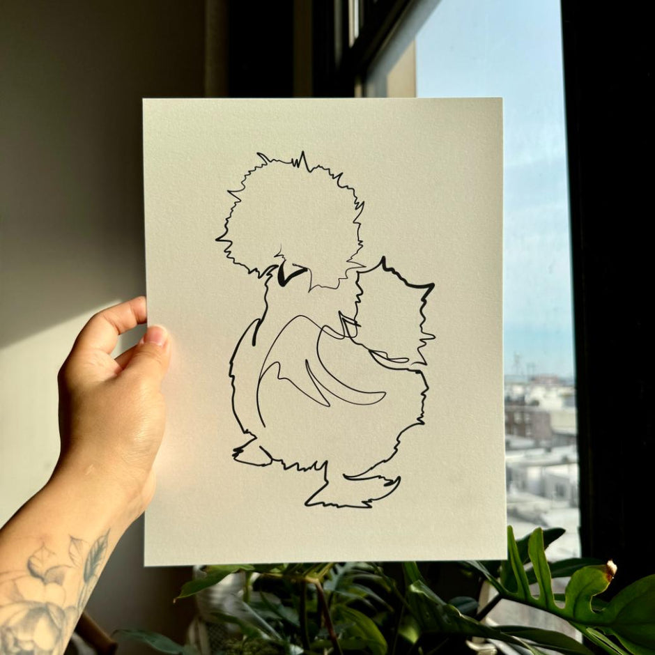 Custom Pet Portraits – Char and Whiskers